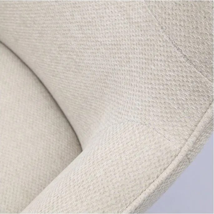 Krémové čalouněné jídelní křeslo s područkami Avola – Unique Furniture