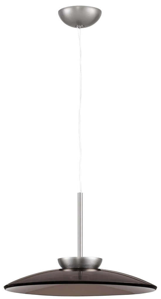 LED stmívatelný nikl-hnědý moderní lustr Esti