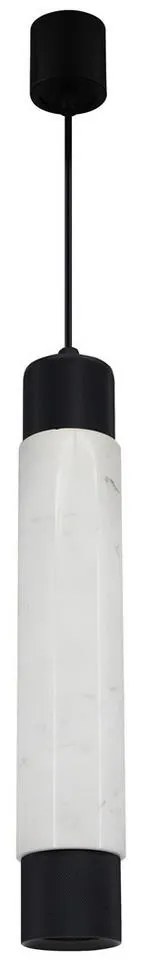 Milagro Lustr na lanku MARBLE WHITE/BLACK 1xGU10/8W/230V MI1090