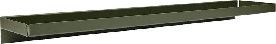 Tmavě zelená kovová police 80 cm Bakku – OYOY Living Design