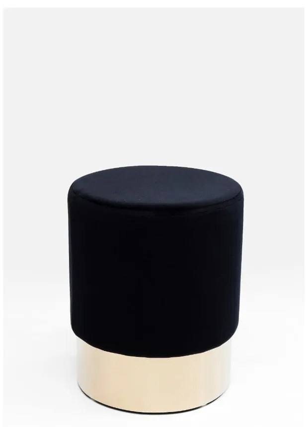 Černá stolička Kare Design Cherry, ∅ 35 cm