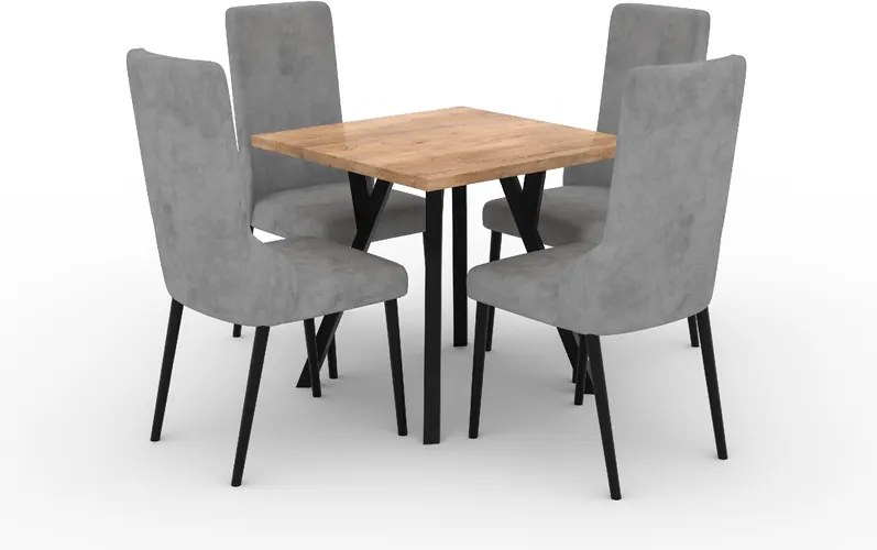 ADRK Furniture Sada stůl s židlemi RODOS 83 SE-ROD-83-L
