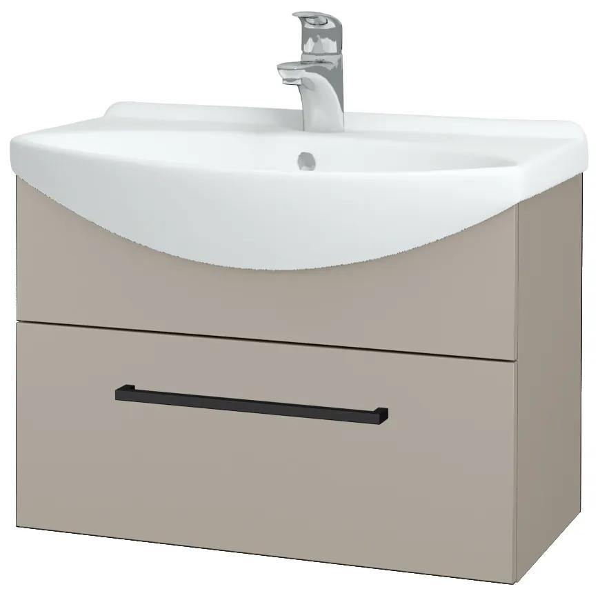 Dřevojas Koupelnová skříň TAKE IT SZZ 65 Varianta: N01 Bílá lesk / Úchytka T02 / D16 Beton tmavý