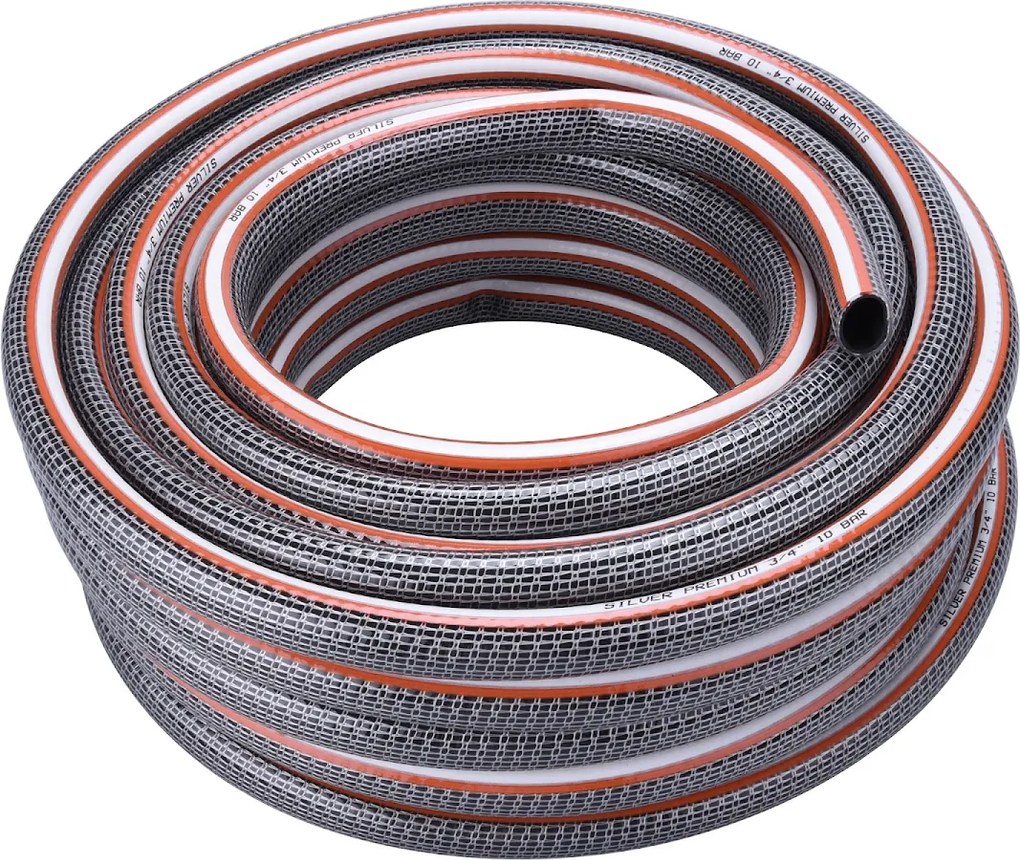 Hadice zahradní neprůhledná SILVER, 3/4", 25 m, 240 g/m EXTOL PREMIUM 9005320
