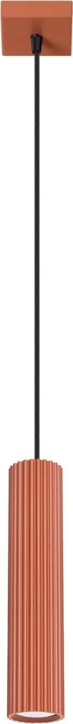 Sollux Lighting Závěsné svítidlo KARBON 1 červené okrové