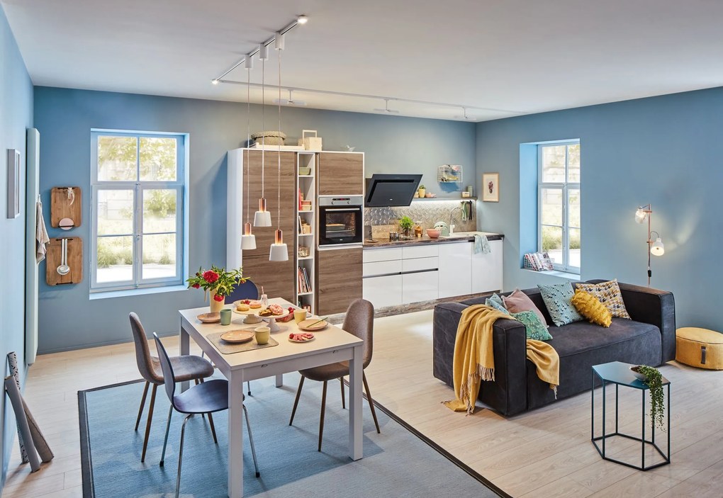 Paulmann 79660 Haldar, stojací lampa 2xE14, bílá/měď, výška 152cm