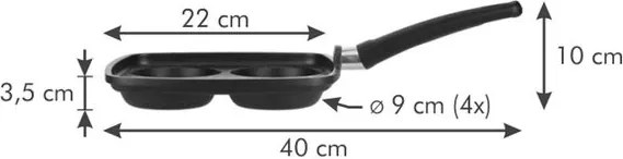 TESCOMA Pánev 4 oka PREMIUM 22 x 22 cm