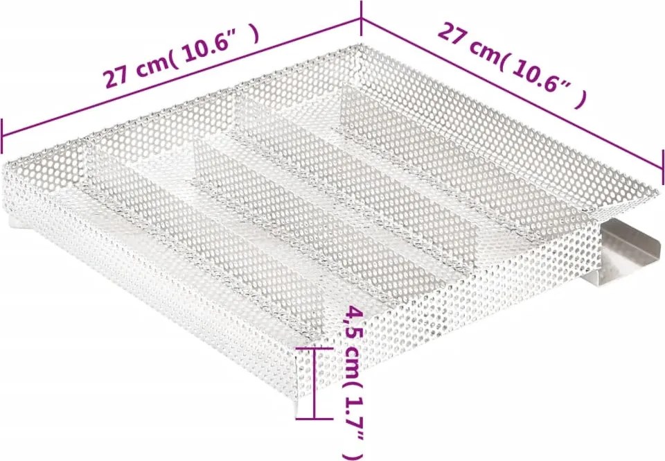 Generátor studeného kouře 5komorový 27 cm nerezová ocel 30254