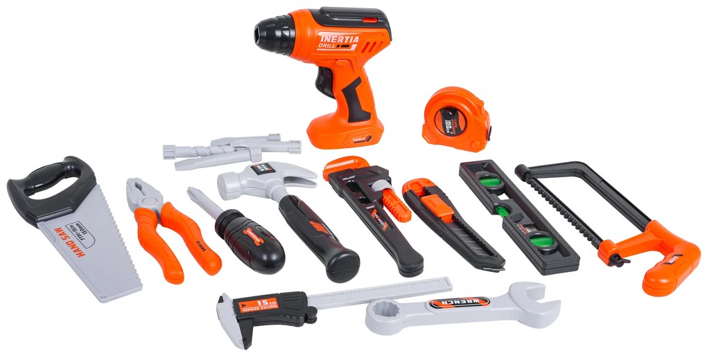 RKToys Dětské nářadí se sadou 34 dílů v kufříku
