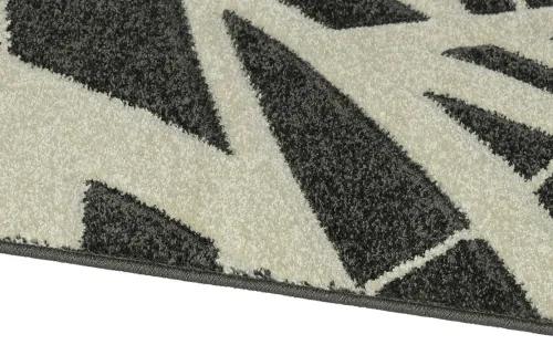 Koberce Breno Kusový koberec PORTLAND 57/RT4E, Černá, Vícebarevné, 133 x 190 cm