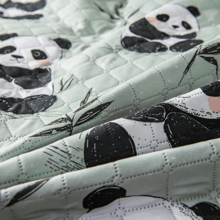 Přehoz na postel PANDA RELAX zelený Rozměr: 170 x 210 cm