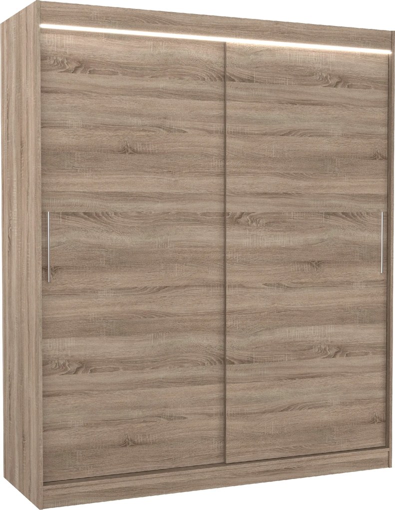 ADRK Furniture Posuvná skříň s LED osvětlením LINCOLN 180 ADRK-SW-LIN-T-180