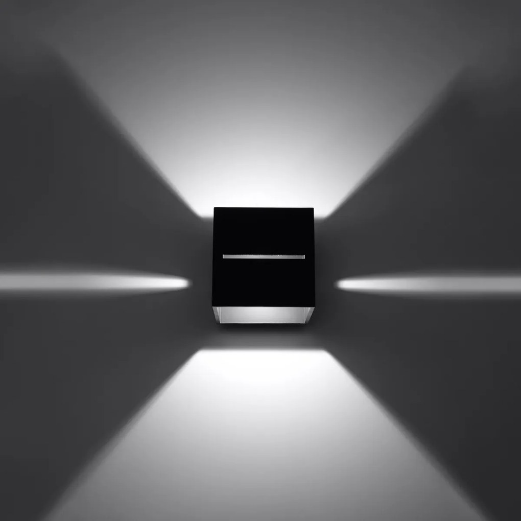 Sollux Lighting Nástěnné svítidlo LOBO černé