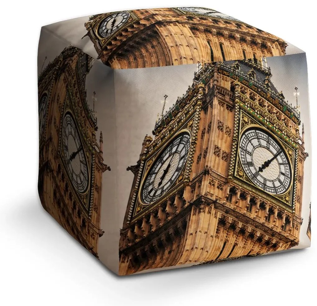Sablio Taburet Cube Clock tower: 40x40x40 cm