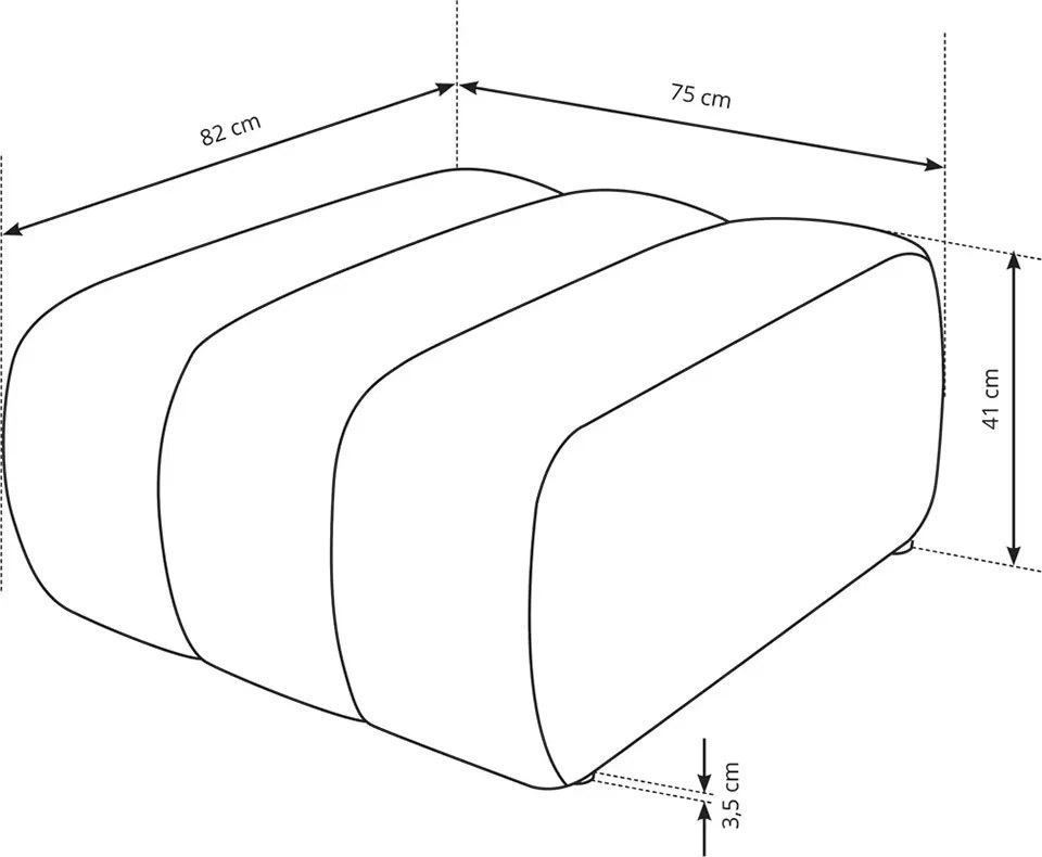Pohovka BALOO + taburet | 248 cm | rozkládací + úložný prostor | letto 11 šedobéžová EASY CLEAN
