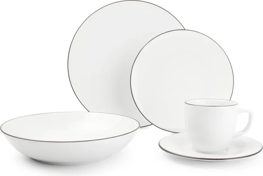 Porcelánová jídelní sada 20 ks pro 4 osoby Puro – Salt&Pepper