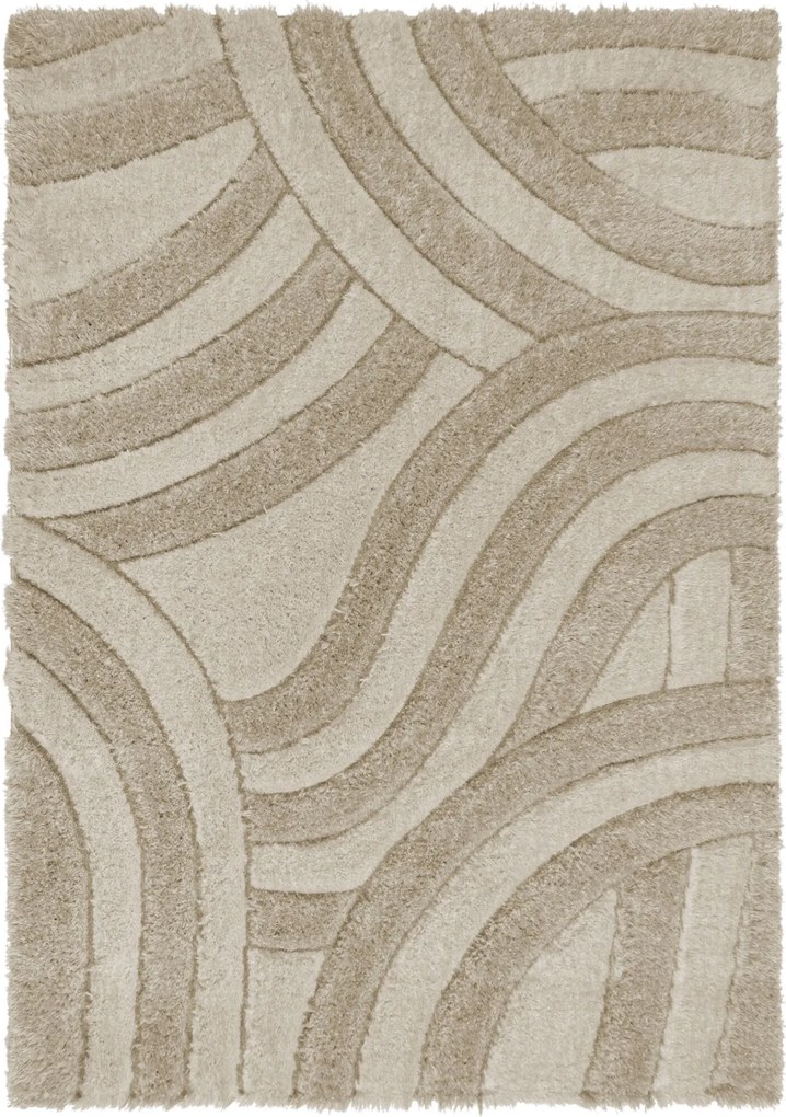 Kusový koberec Indulgence Velvet Carved Natural, 160x230, béžová, obývacia izba, Flair Rugs