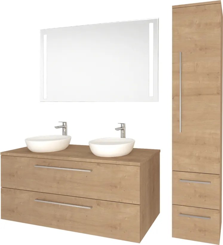 Mereo, Mereo Bino, koupelnová skříňka 60 cm, dub Arlington, MER-CN620SN