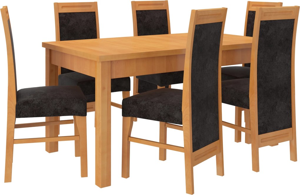 ADRK Furniture Sada stolu s židlemi RODOS 57 SE-ROD-57-A-B133