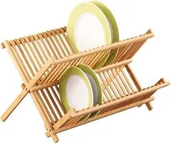 Odkapávač na nádobí, bambus