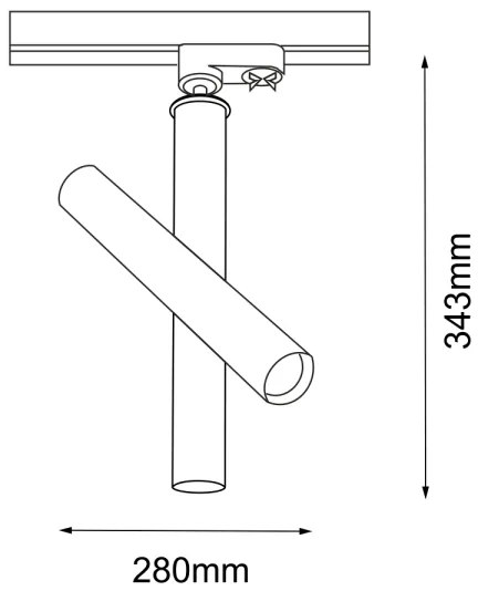 Amplex 8895 - Bodové svítidlo do lištového systému AKADI 1xGU10-MR11/15W/230V