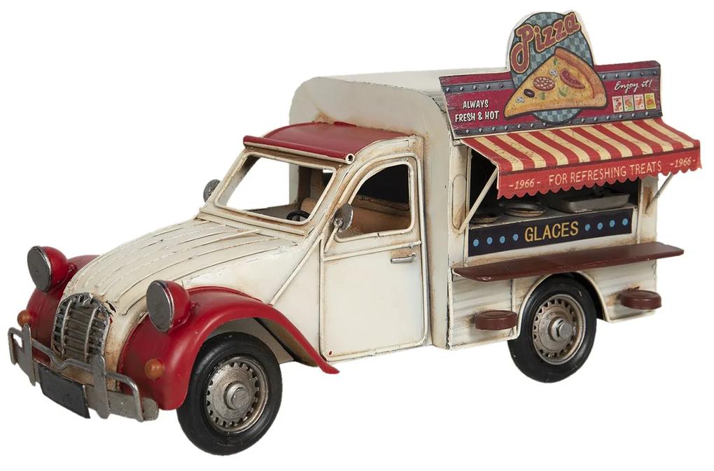 Kovový retro model pizza vozu - 32*15*19 cm