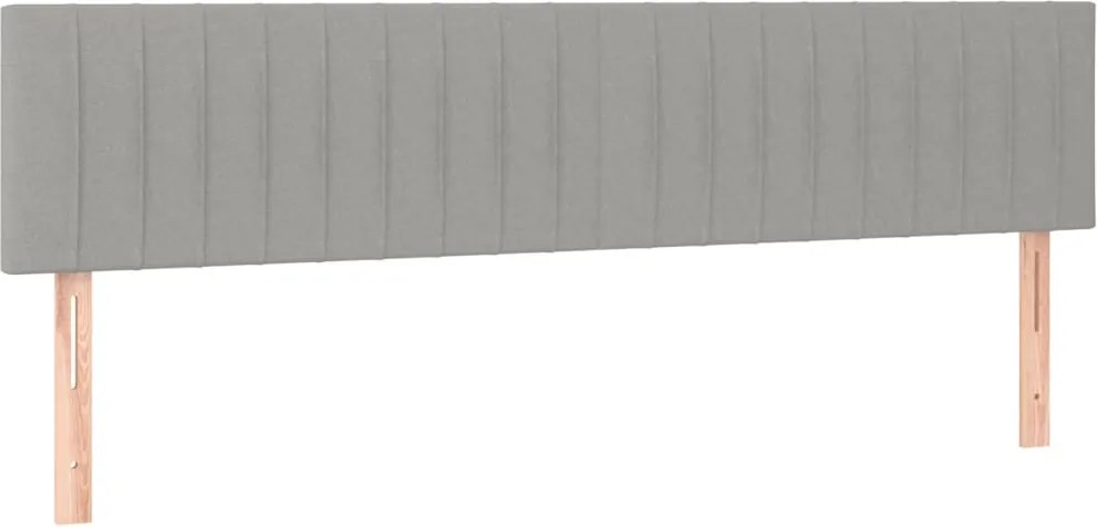 Box spring postel s matrací světle šedá 200 x 200 cm textil 3140241