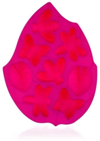 BANQUET Silikonová forma 8ks broučci 28x21x3,2 cm Culinaria pink 3120180P