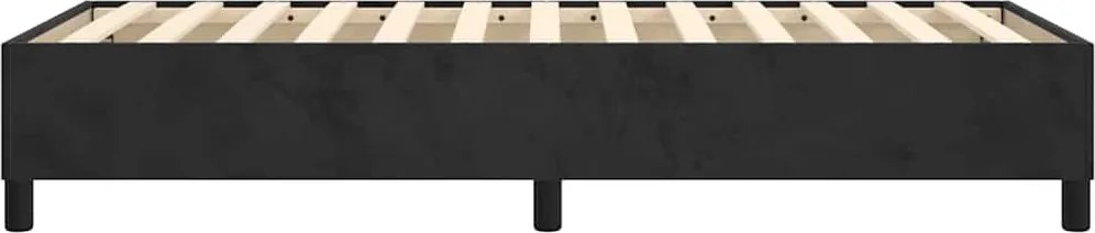 Rám postele s boxspringem černá 90 x 200 cm samet 3121098