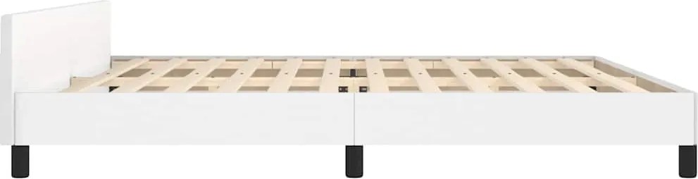 Rám postele s čelem bílý 200x200 cm umělá kůže 3125592