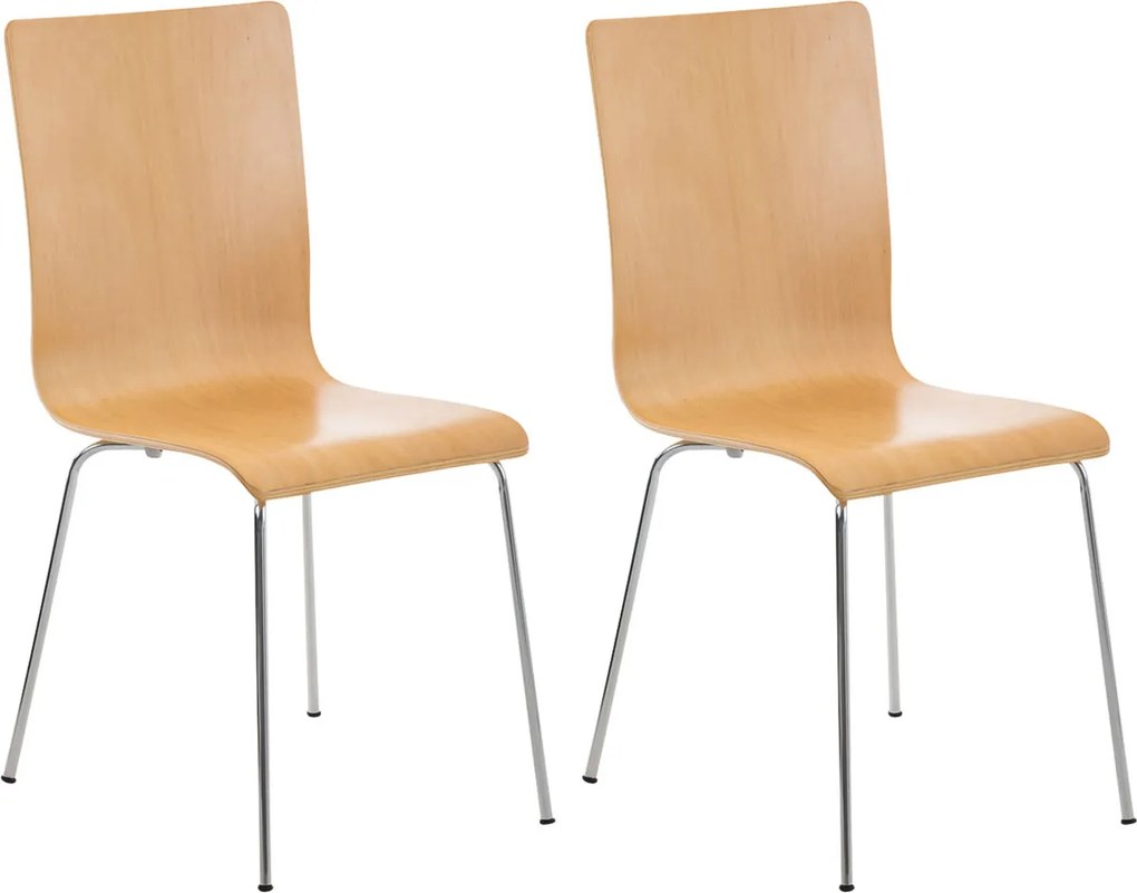 Sada 2 konferenčních židlí Pepe – přírodní