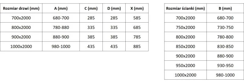 Mexen Exo, sprchový kout s křídlovými dveřmi 70 x 95 cm, 6mm čiré sklo, chromový profil, 814-070-095-01-00
