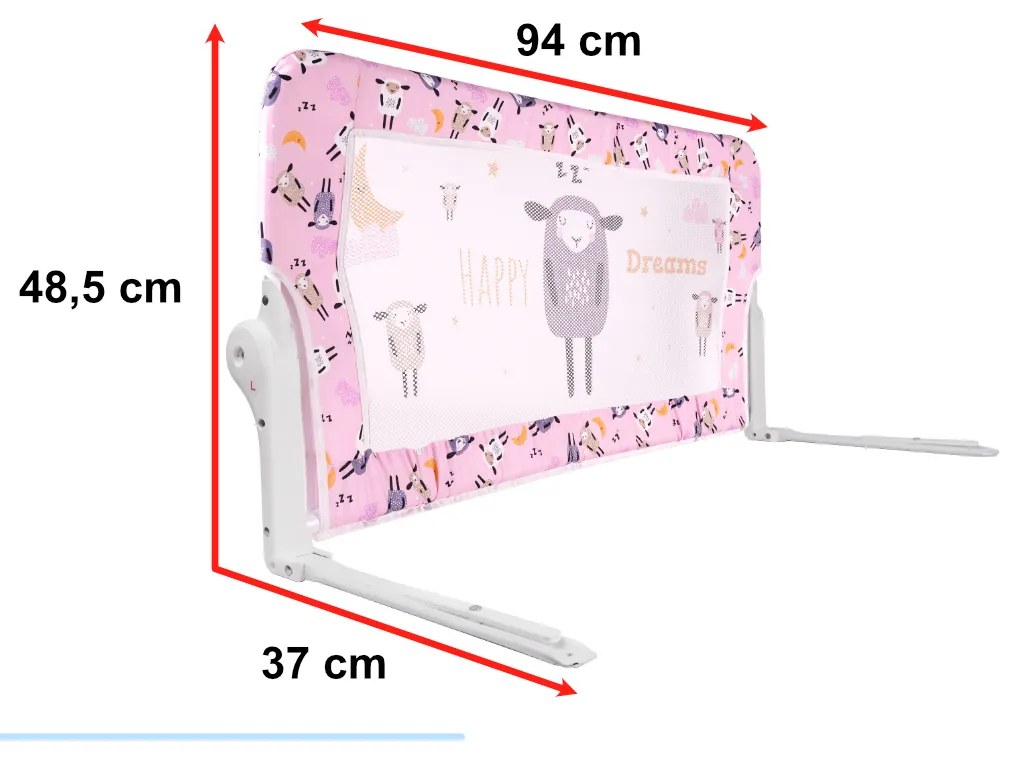 Creative Corner Bezpečnostní zábrana zábrana postele 90cm ovce