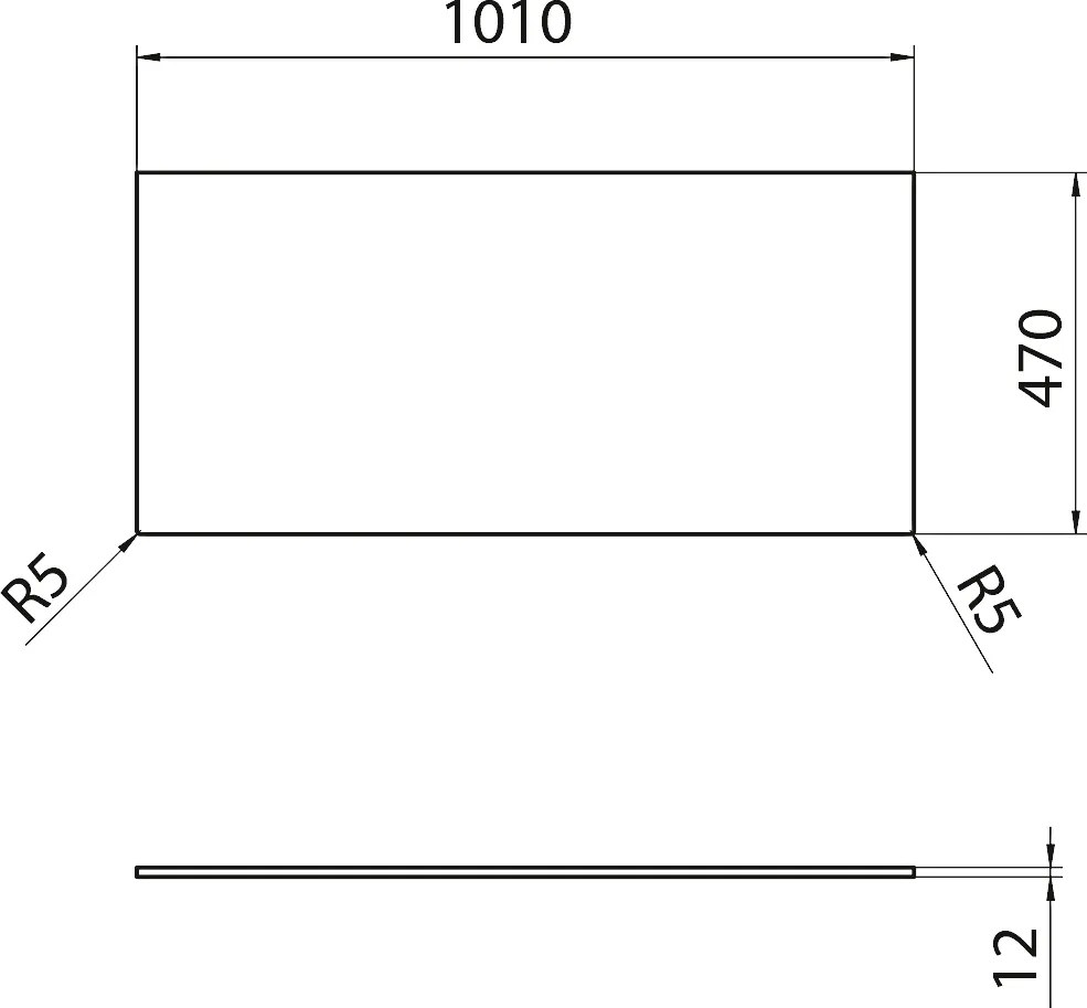 Sapho koupelnová deska 101 x 1,2 x 46,5 cm rockstone bílá matná CRR101-0101