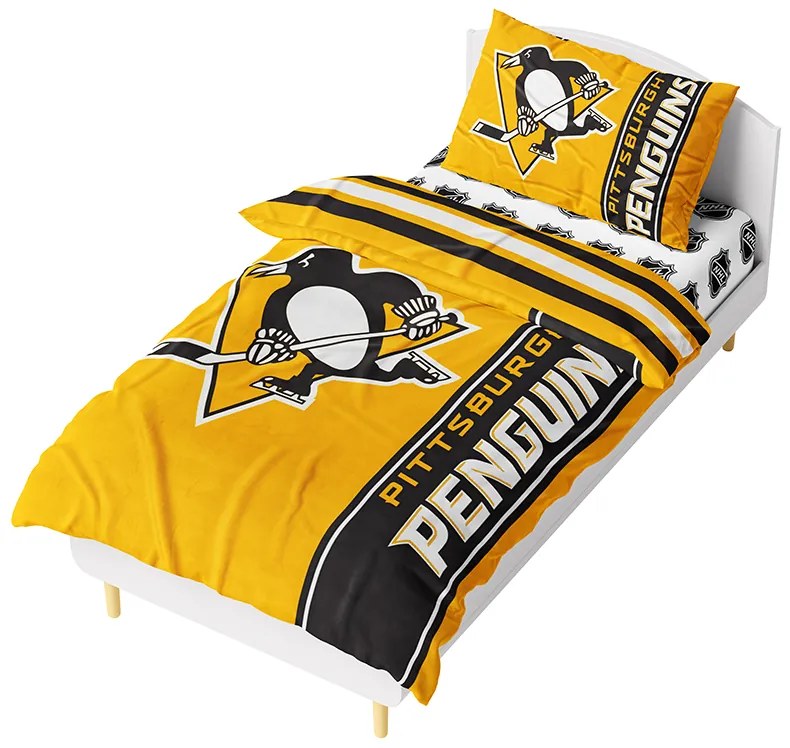Mikroplyšové povlečení NHL Pittsburgh Penguins Belt
