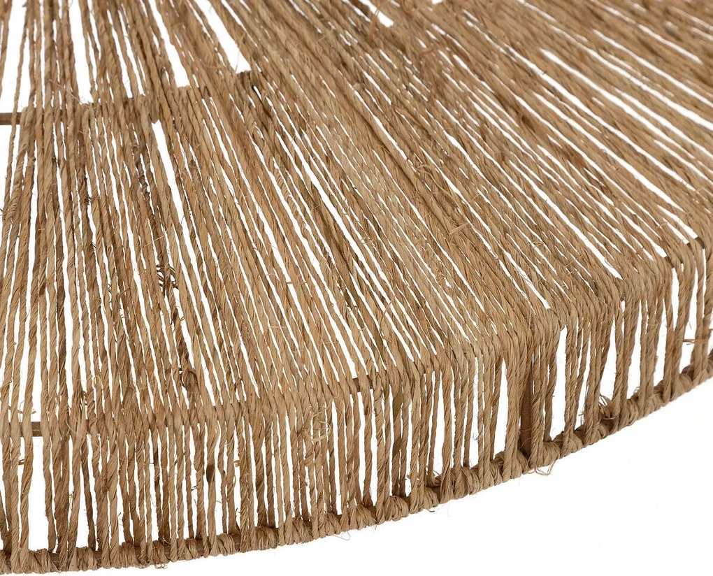 Visící lampa nad jídelní stůl BELLAMY, jutové stínítko, Ø 58 cm