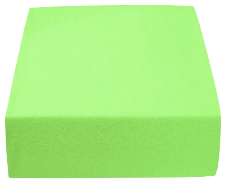 Luc Prostěradlo Froté Classic s gumkou zelené – 180 x 80 cm