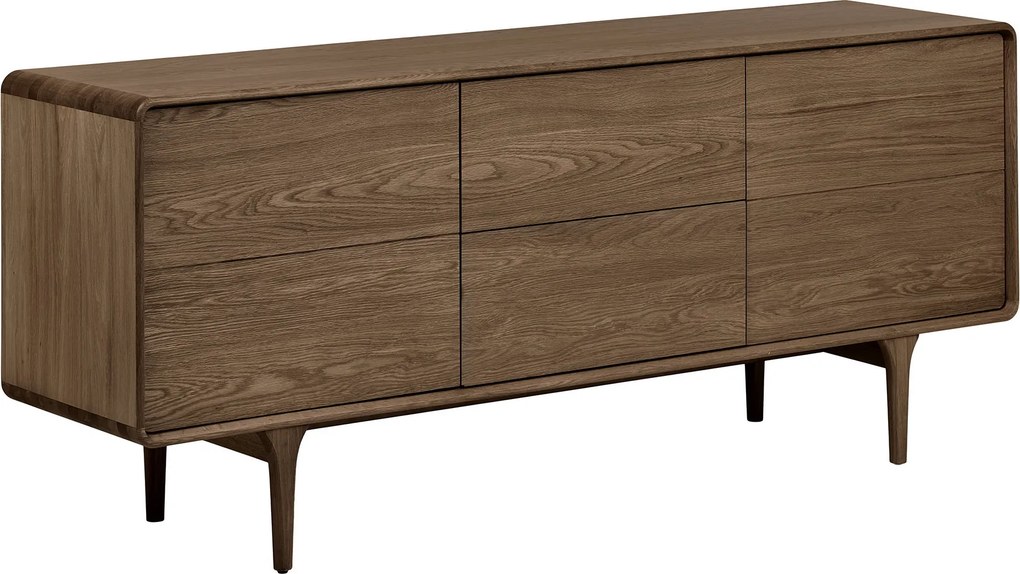 House Nordic Komoda DARWIN tmavě hnědá 180×45 cm 3150101