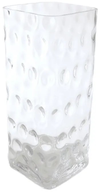 Váza Sia Home Fashion skleněná čirá MARNOST 12x12x30cm