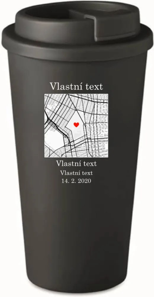 Personalizovaný cestovní termohrnek s mapou