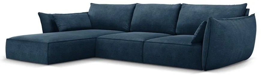Tmavě modrá rohová pohovka (levý roh) Vanda – Mazzini Sofas