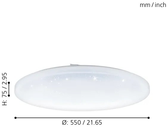 Eglo 98448 - LED Stropní svítidlo FRANIA LED/49,5W/230V
