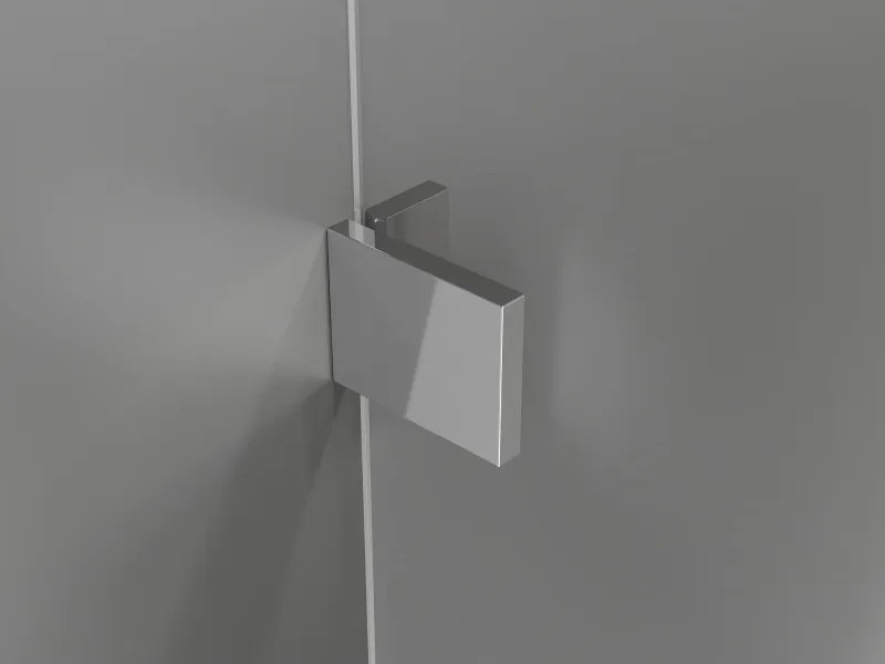Mexen Lunar, pravý půlkruhový sprchový kout 90 x 70 cm, 8mm čiré sklo, chromový profil, 833-090P-070L-01-00