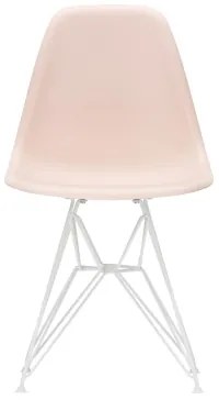 Eames Plastic Chair DSR bíle lakovaná světle růžová bílé na tvrdou podlahu Vitra