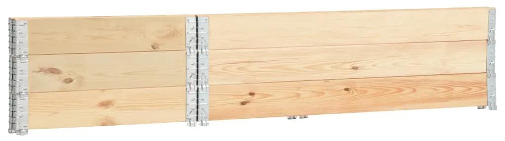 Paletové nástavce 3 ks 50 x 150 cm masivní borové dřevo,  310055