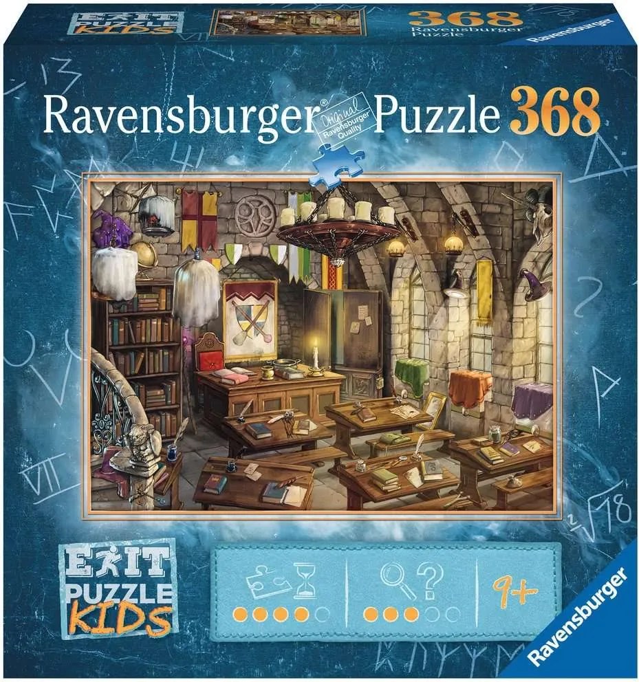 Puzzle ravensburger puzzle 133024 exit kids puzzle: kouzelnická škola 368 dílků