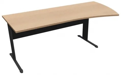 Tvarový kancelářský stůl Ergo s ABS hranou - 200 cm pravý - ER4120R - 3D1568