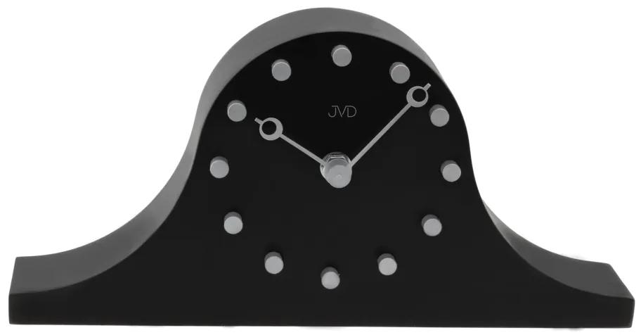 JVD Dřevěné designové stolní černé napoleonky hodiny JVD HC202.1