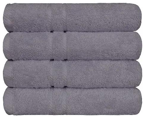 SCANquilt ručník COTTONA šedá 50 x 100 cm
