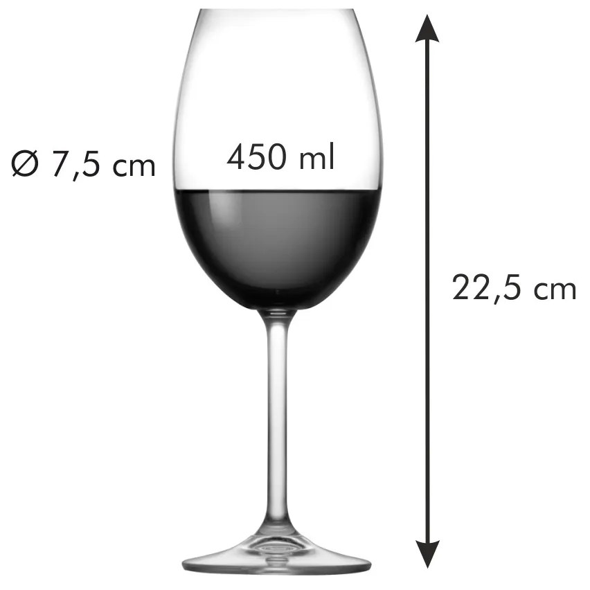 TESCOMA Sklenice na červené víno CHARLIE 450 ml